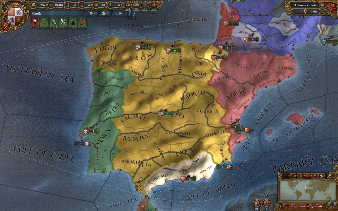 EU4 Lore Question: why does Castile get so much more land than Portugal? | Scrolller