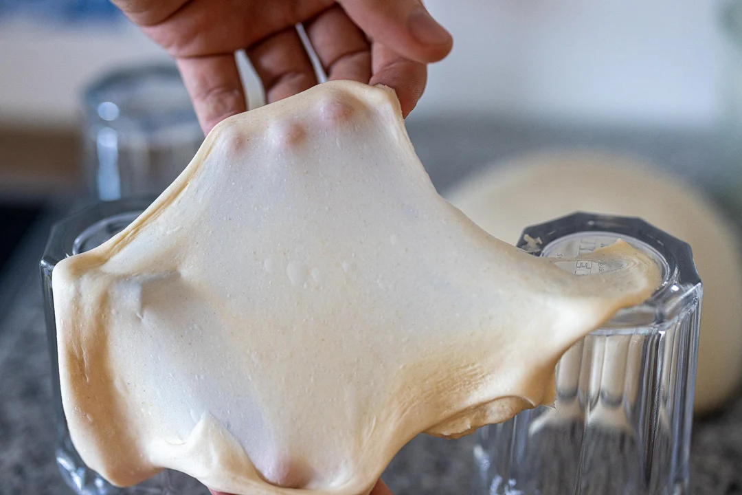 Gluten development after kneading | Scrolller