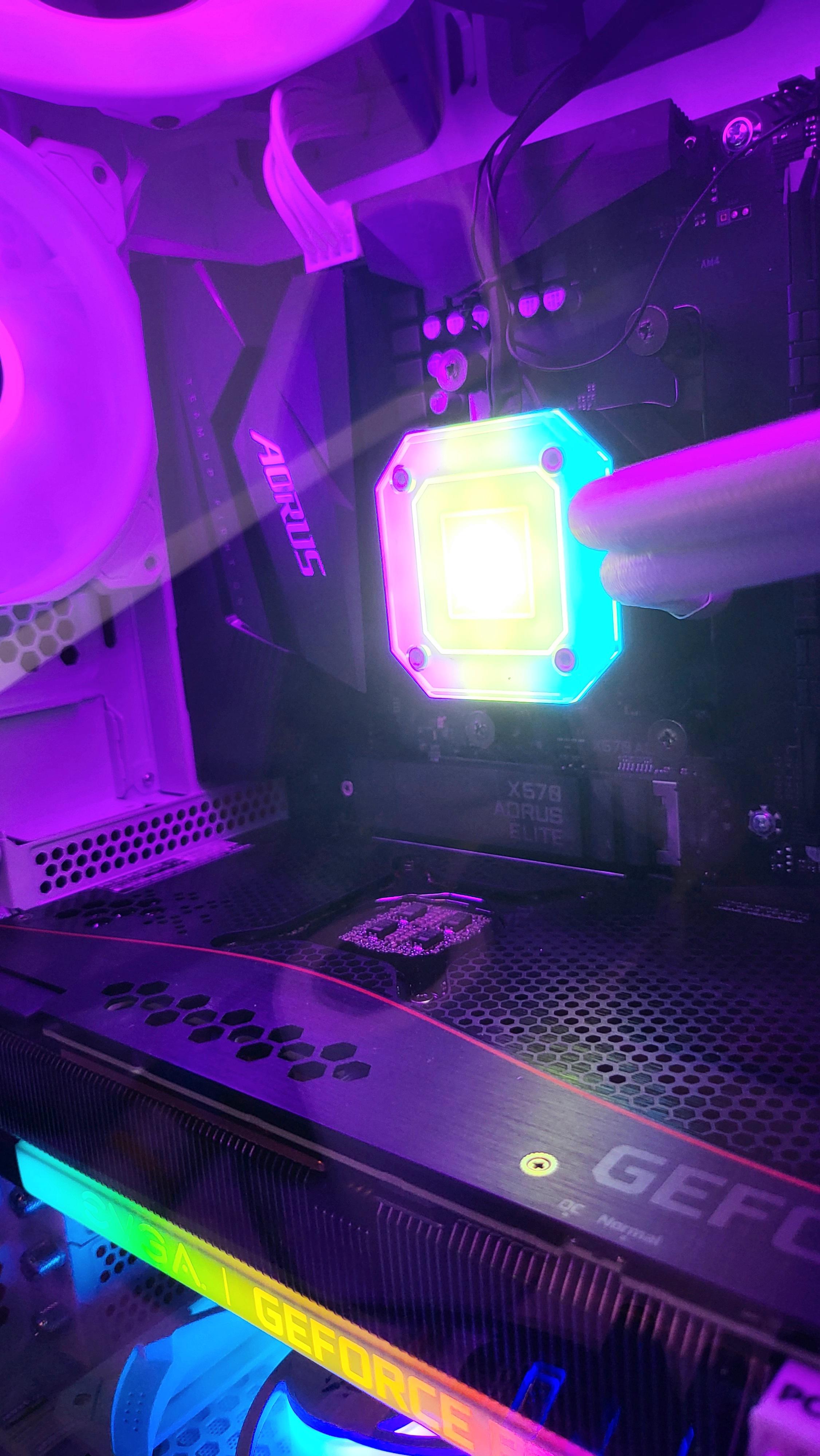 Hard to see but I gave my new PC build a pansexual rgb theme woop | Scrolller