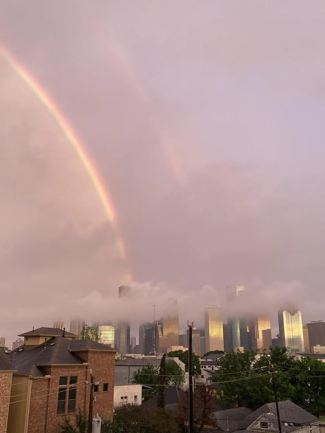 Sunset from my rooftop after a stormy day yesterday! | Scrolller