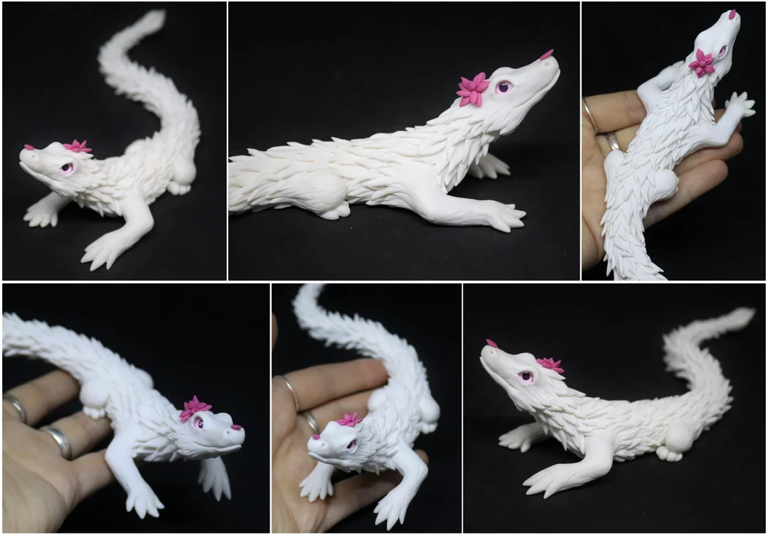 White and fluffy, Me, polymer clay, 2023 | Scrolller