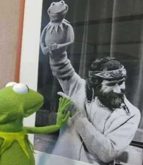 Kermit after Jim Henson's death in 1991. | Scrolller