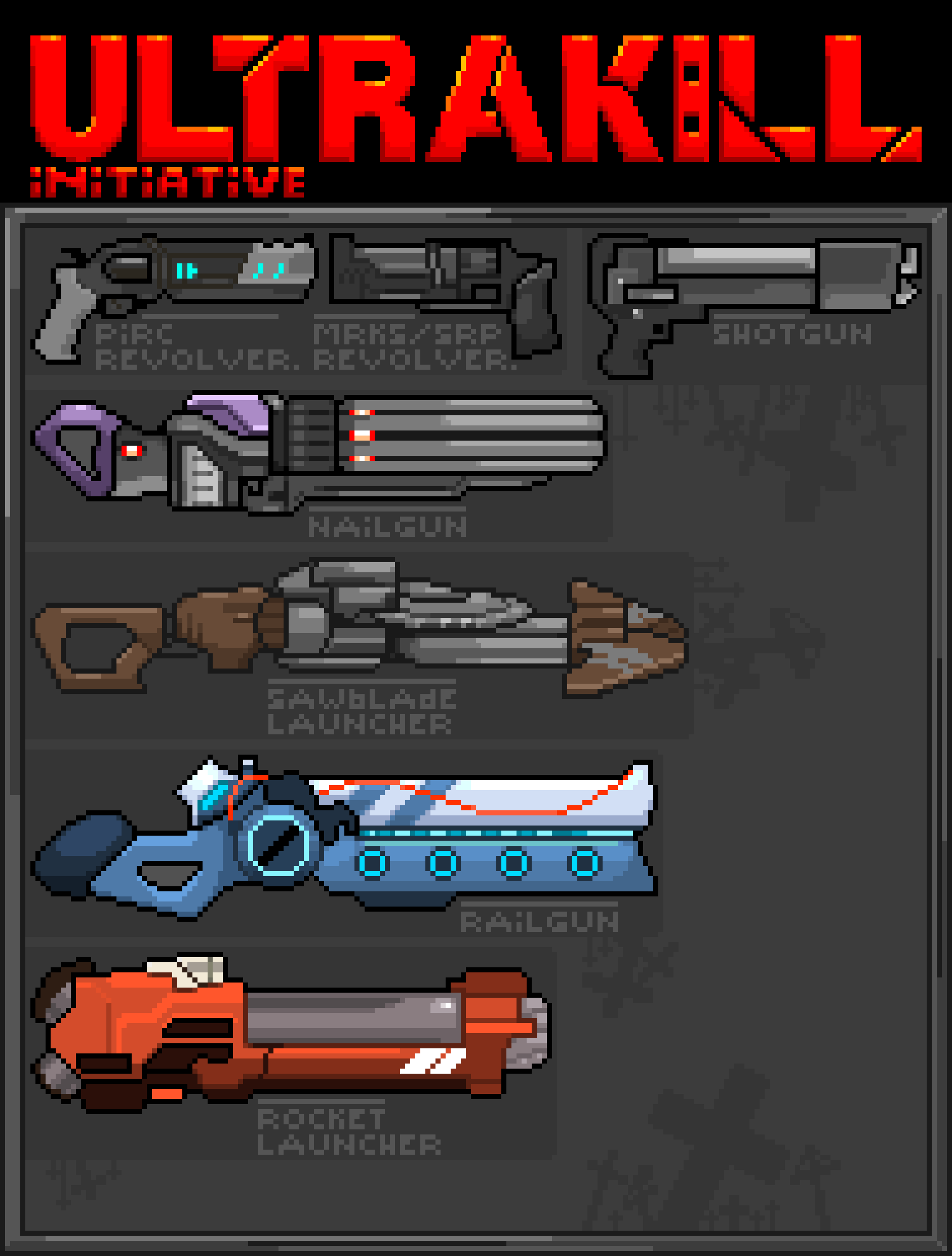 Weapons from ultrakill | Scrolller