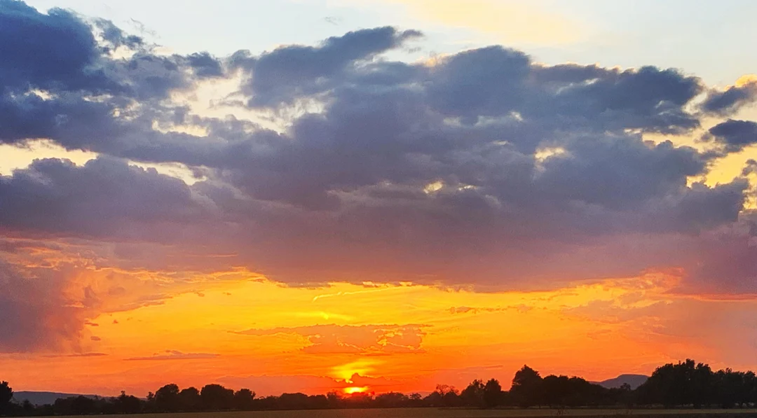 Sunset in the fields through the highway. Guanajuato, Mexico. | Scrolller