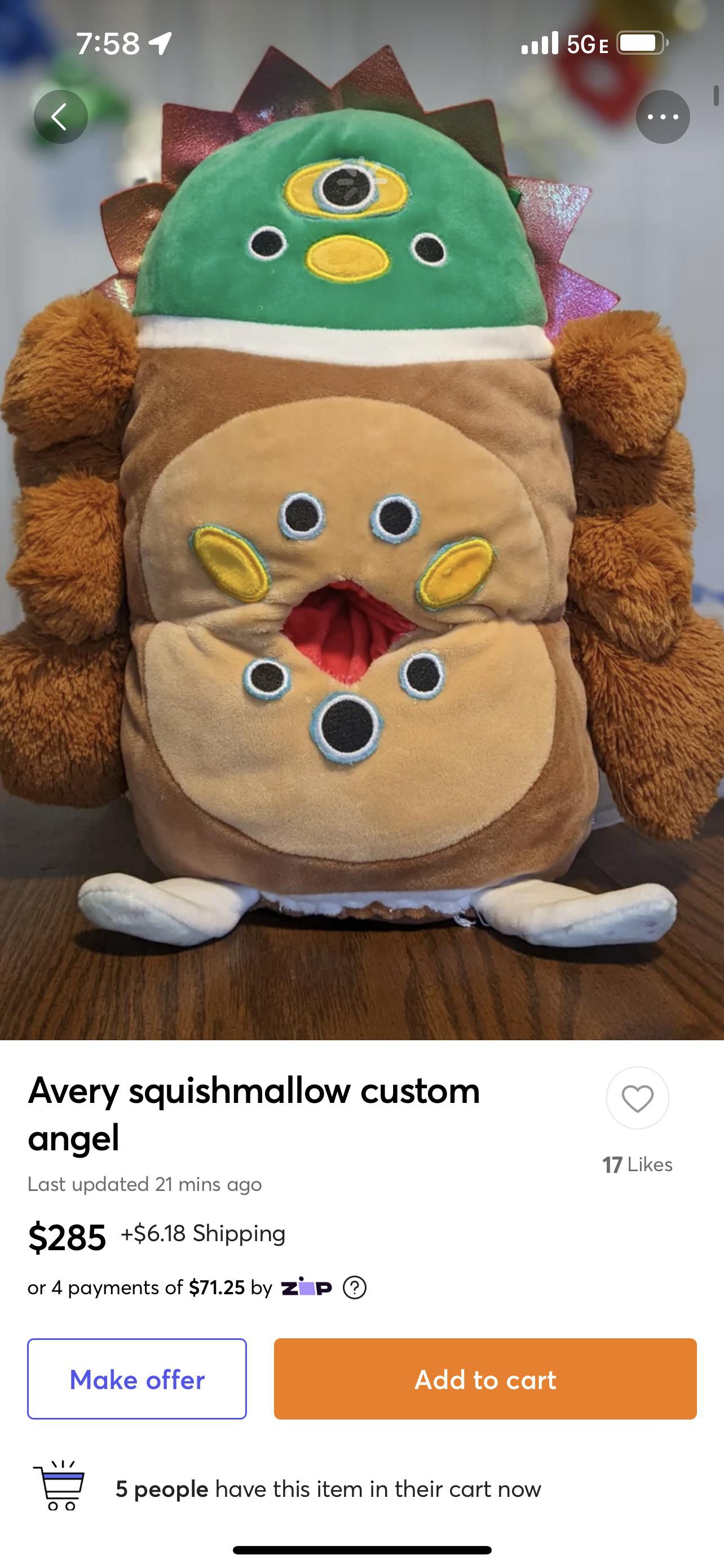 a squishmallow AND a flesh light in one | Scrolller