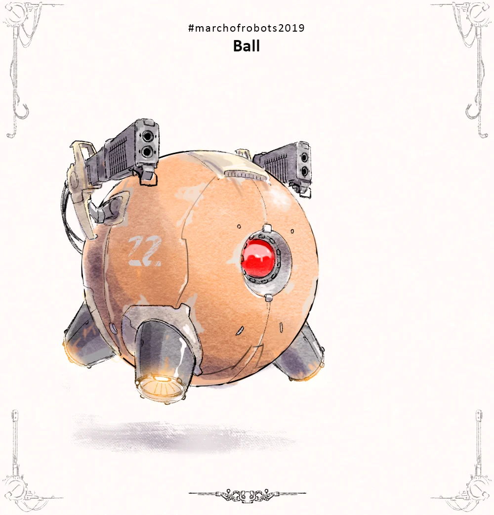 [OC] Robot that I drew. | Scrolller