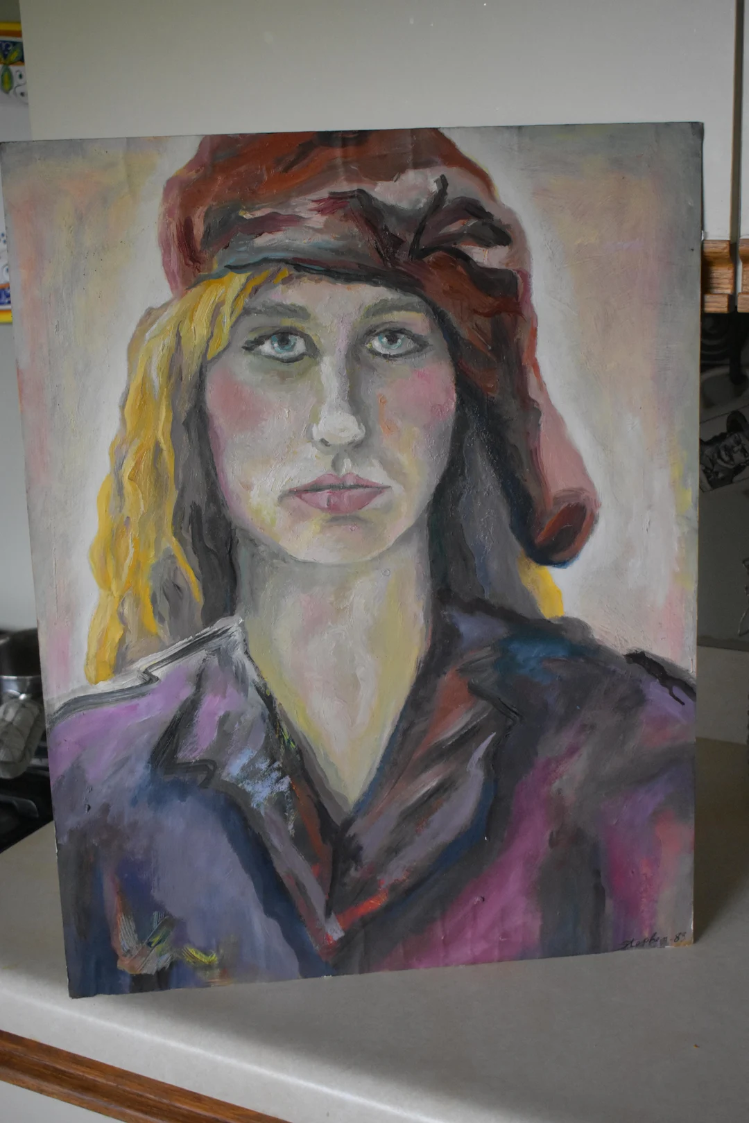 Zsa, Oil on board; stephenfrank (me), 2023 | Scrolller