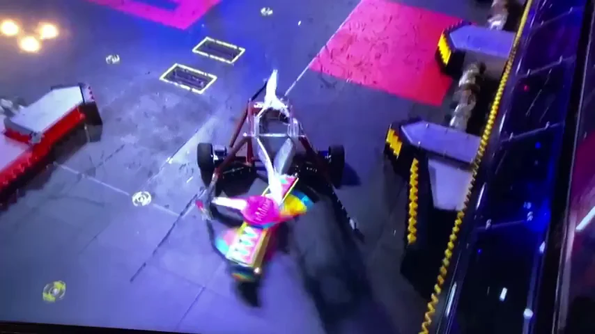 Jen Herchenroeder from team Hijinx after watching her bot get wrecked | Scrolller