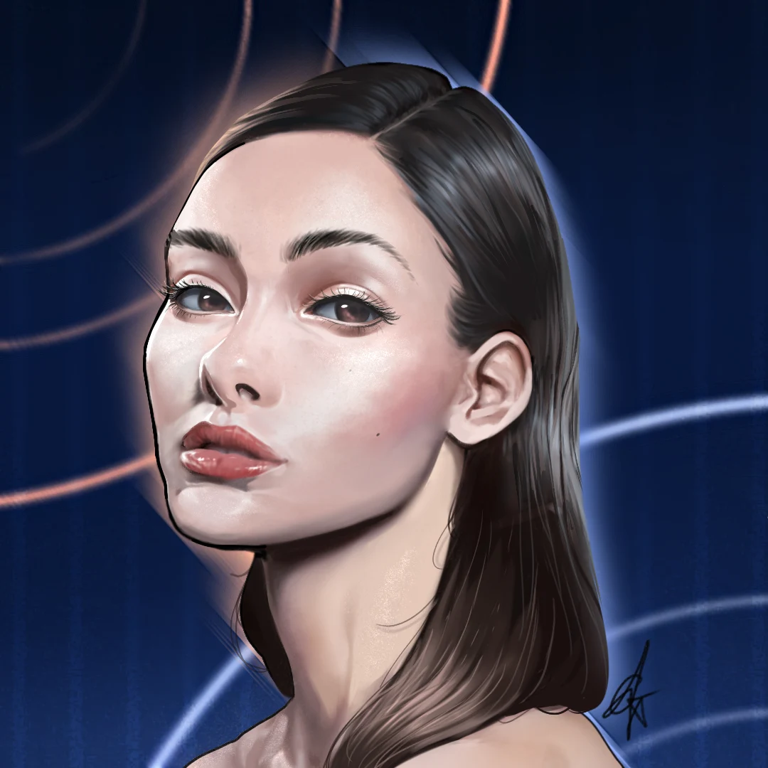 Portrait study, Me, Digital, 2022 | Scrolller