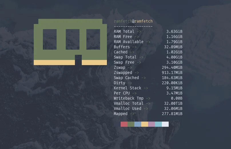 [OC] ramfetch, with a bit of a redesign | Scrolller