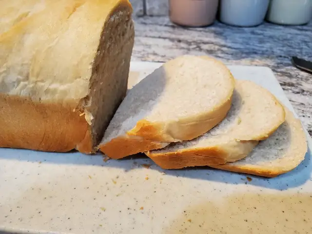 1st time ever baking bread (I'm 67) basic white bread. I hope to learn how to bake lots of ...