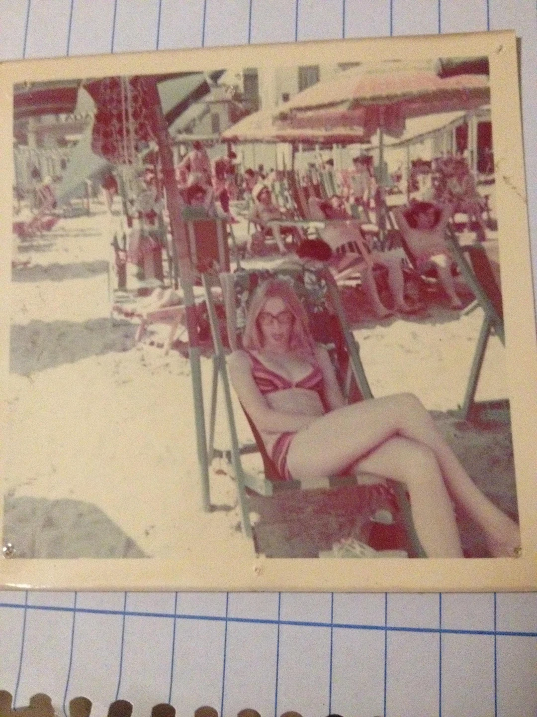 My mom at the beach in Sicily some time in the 70s | Scrolller