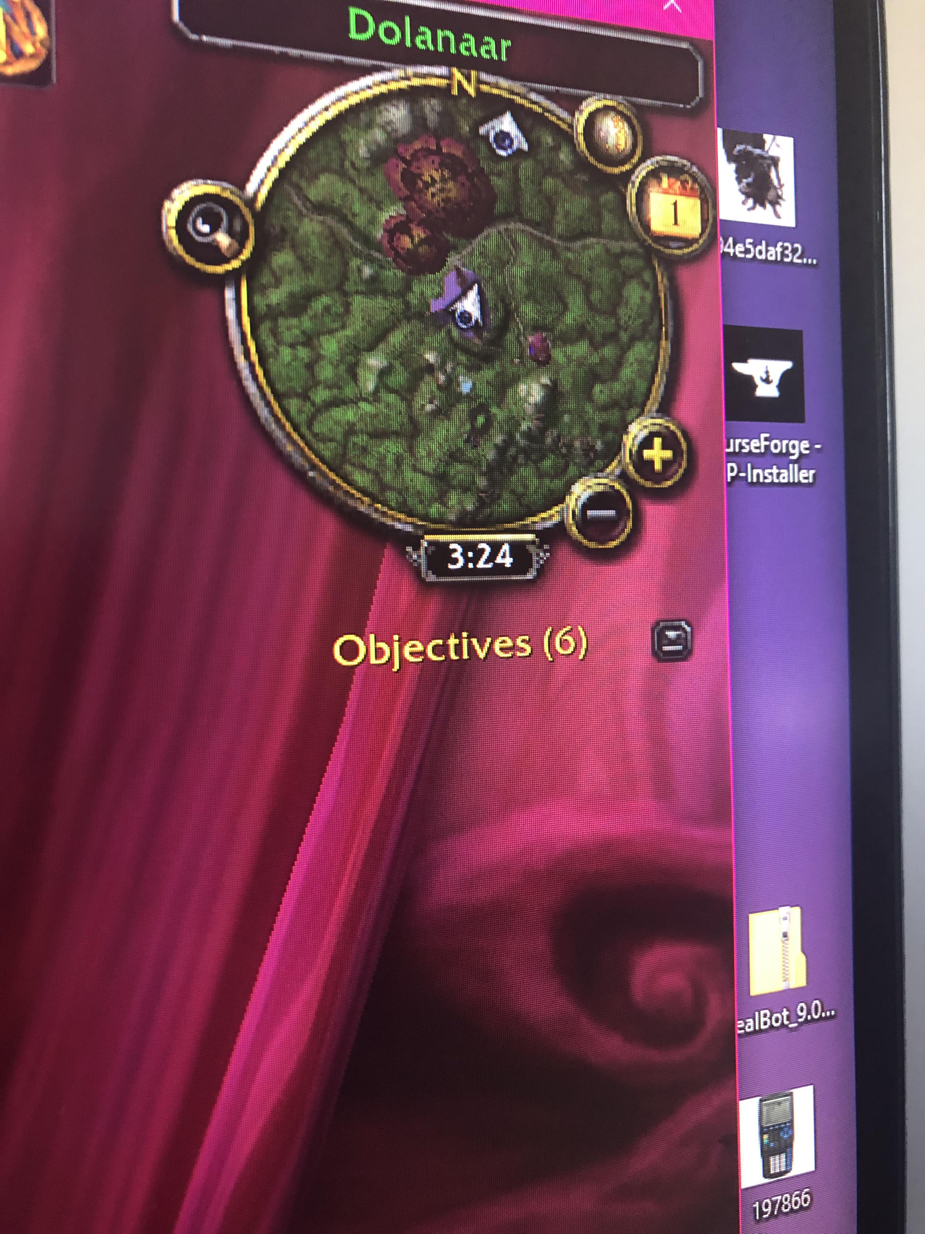 Issue w/ quest objective side tab being grayed out and not working. Any idea? (Lich king classic ...