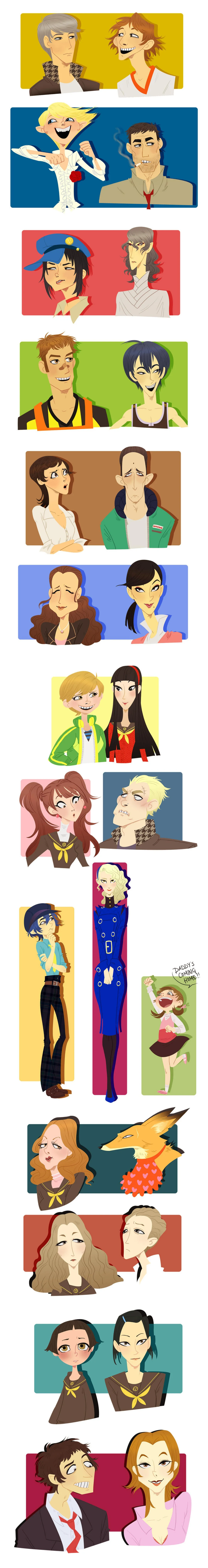 Persona 4 cast but in a western style by french-teapot | Scrolller