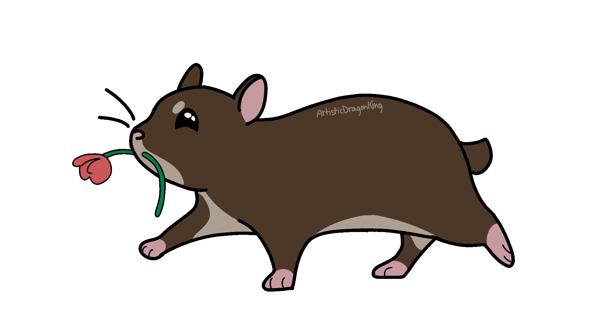 I made this cute hamster animation! | Scrolller