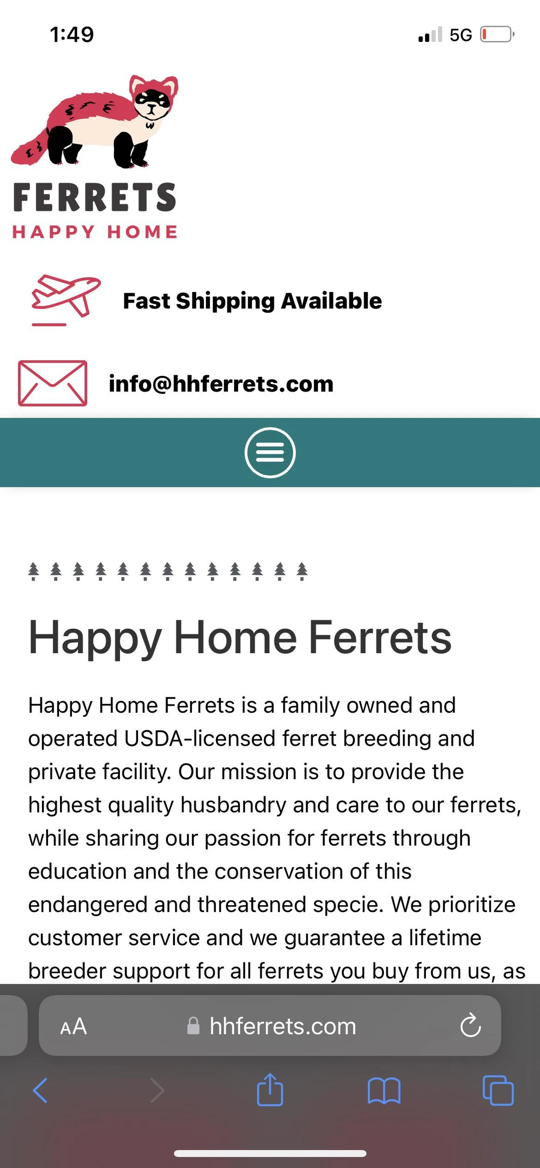 Does anyone know about this place? Trying to get a new ferret not from a pet store. | Scrolller