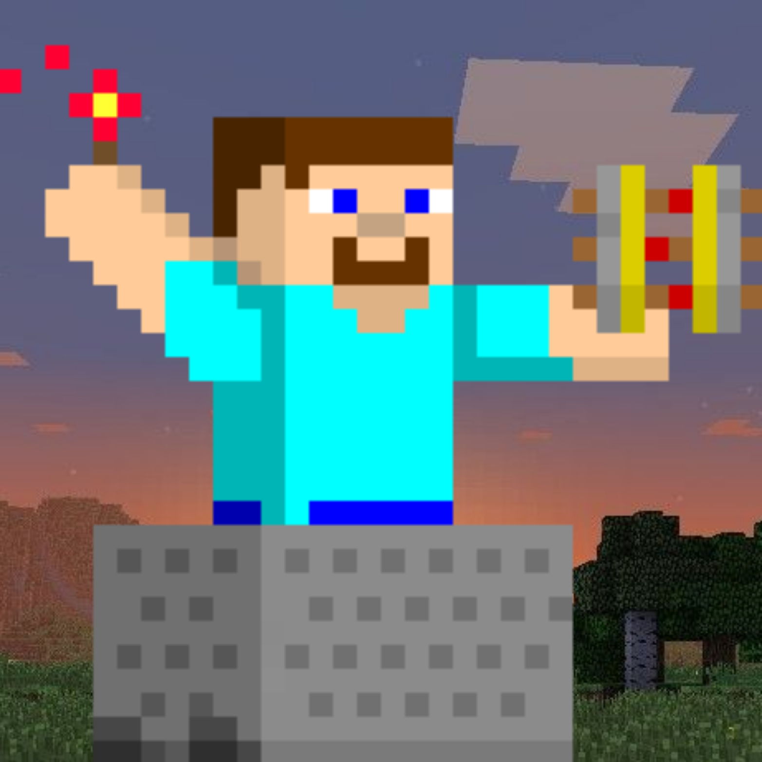 Made this little Pixelart/Sprite of Steve | Scrolller