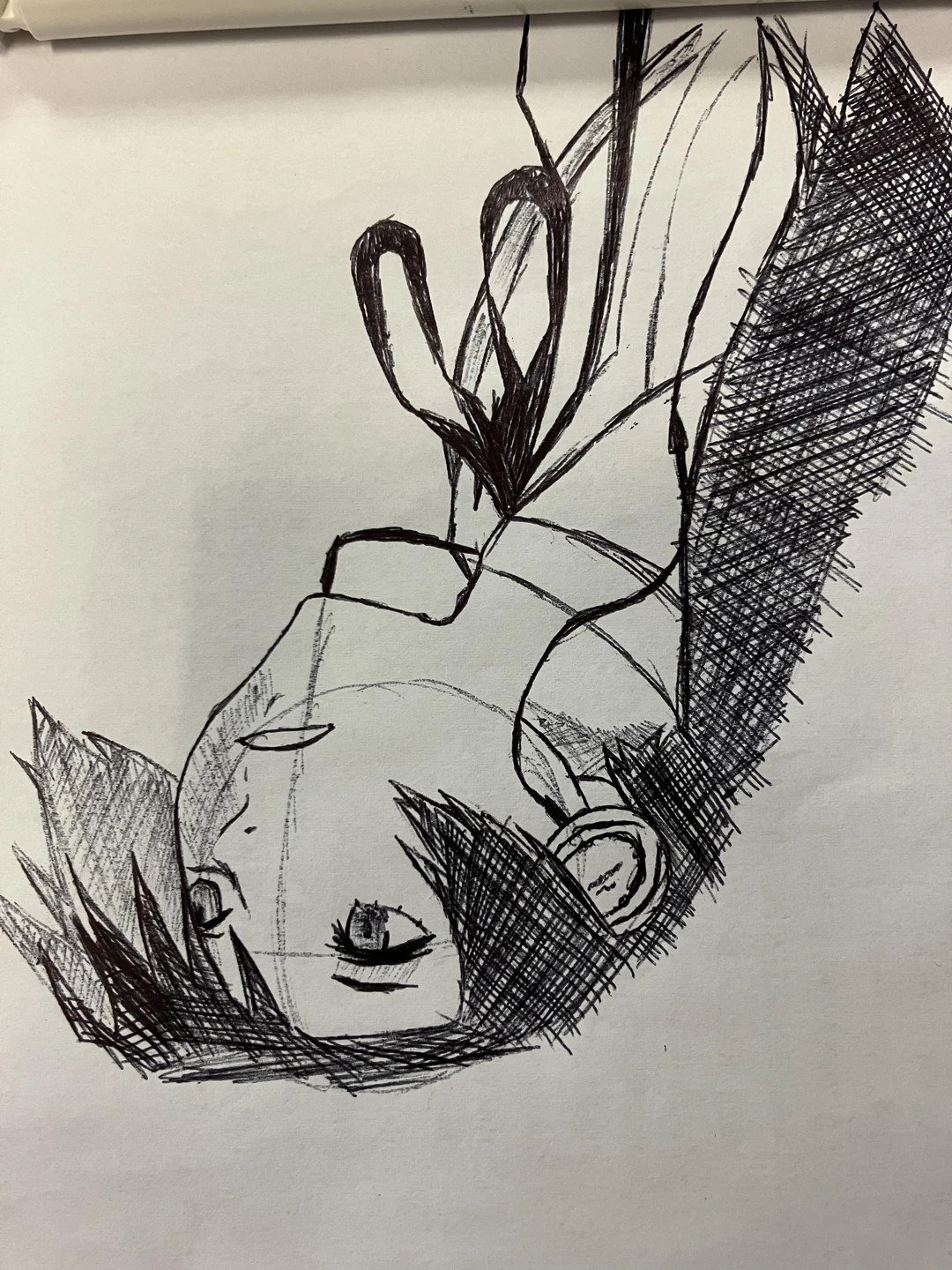 Rough sketch of Makoto from P3R menu | Scrolller