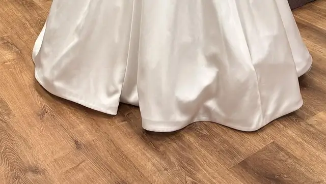 Wedding Dress Alteration: Bottom Band Showing | Scrolller