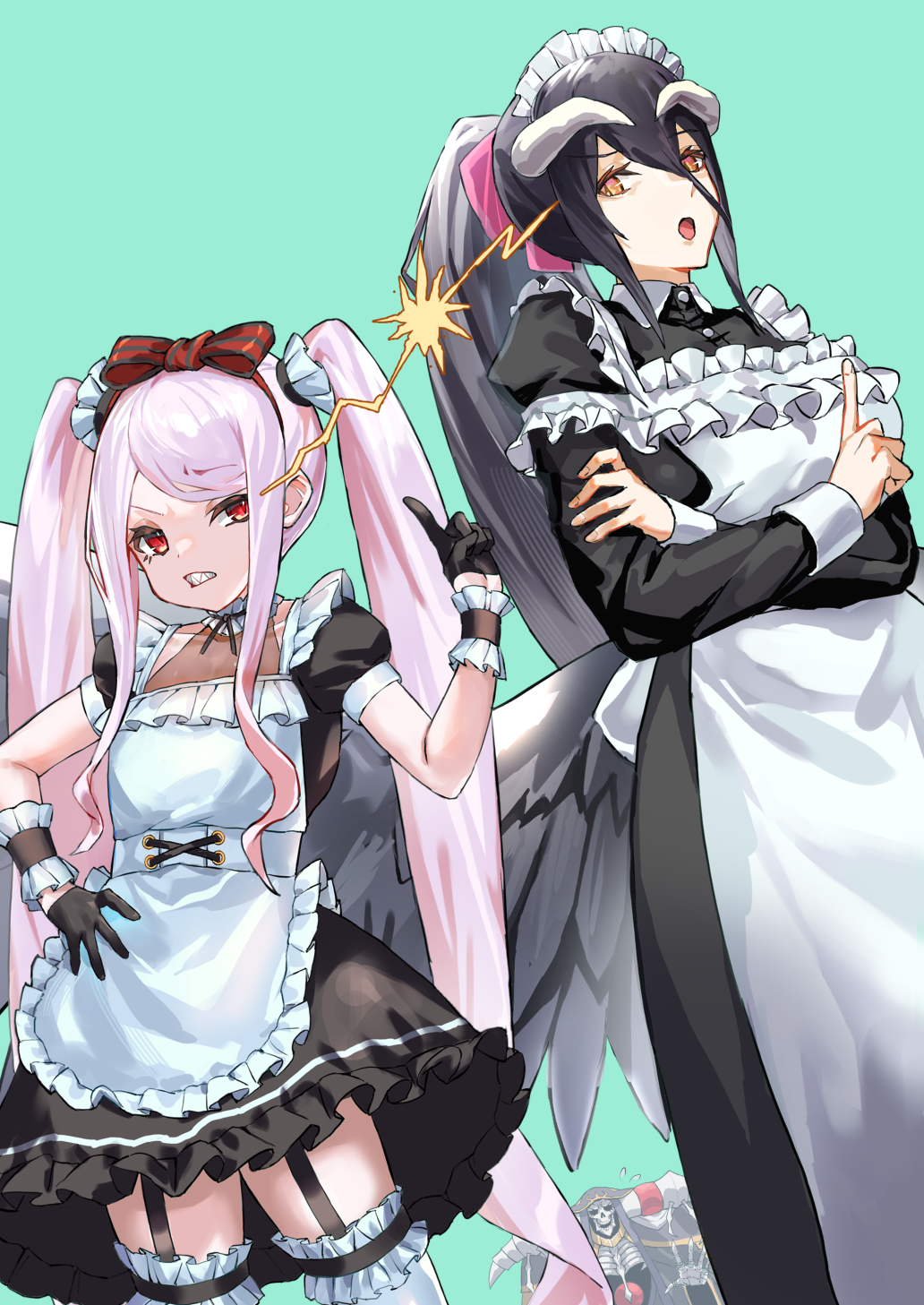 Maid Albedo and Shalltear (By Daifuku ) | Scrolller