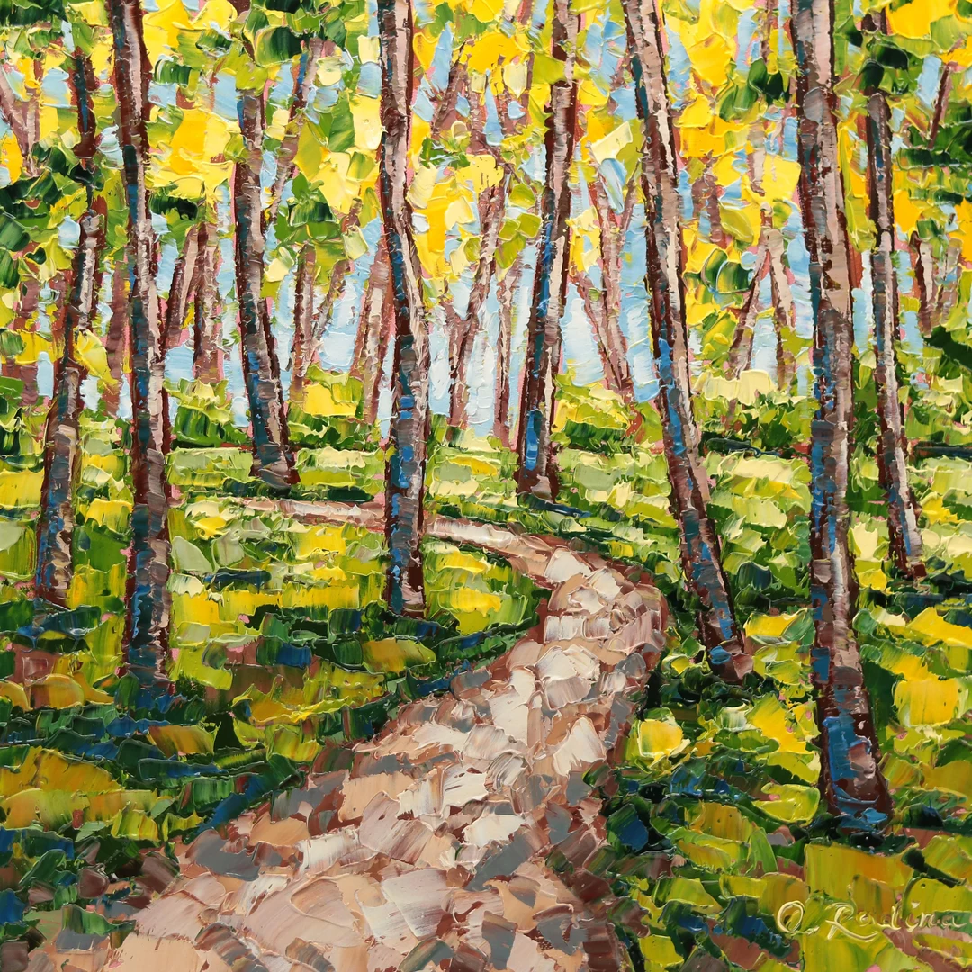 Forest Path, Olga Rodina, Oils, 2023 | Scrolller