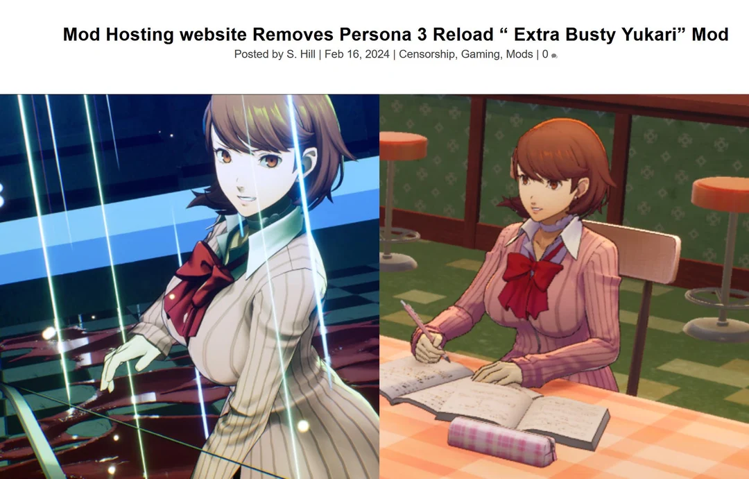 GameBanana Removed Yukari Mod after Controversy | Scrolller