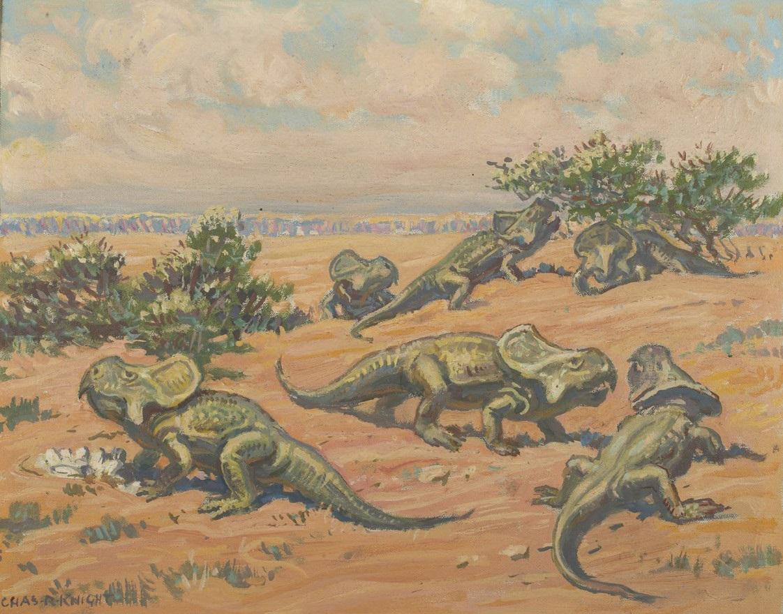 Charles R. Knight (1874-1953) - Cretaceous Period, Mongolia | Scrolller