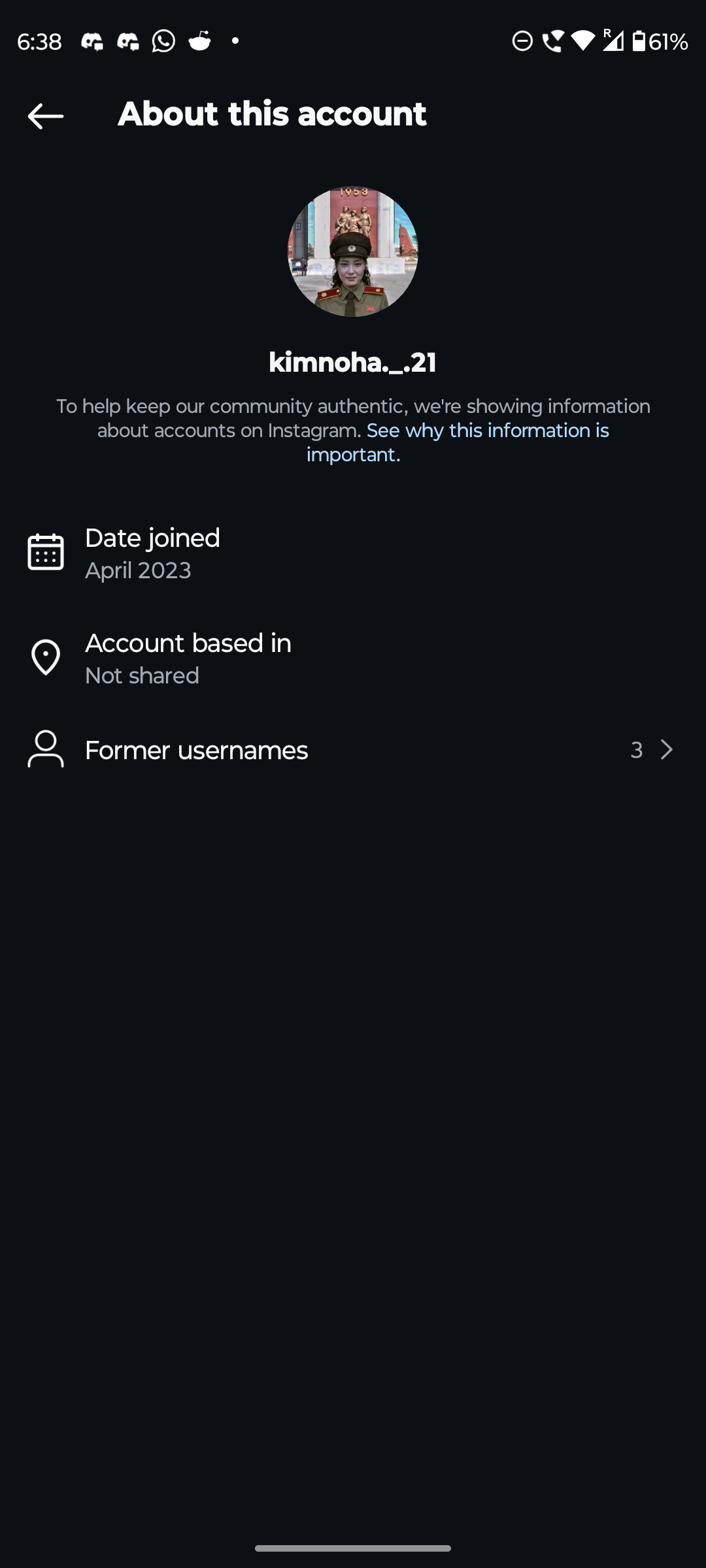 North korean Instagram account? | Scrolller