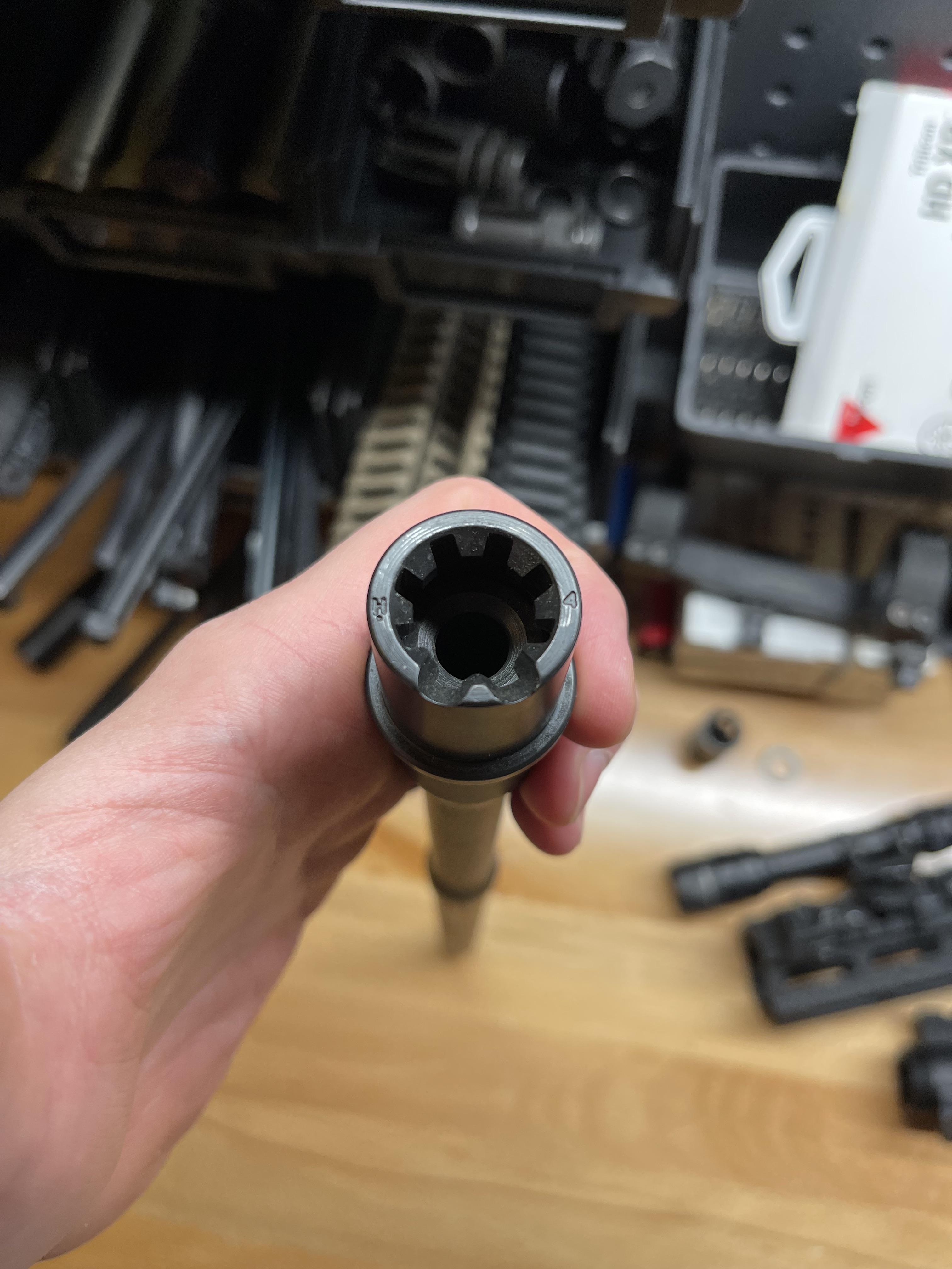 Recently purchased a barreled upper receiver for the 13” mk8 rail, this was built into it. Can’t ...