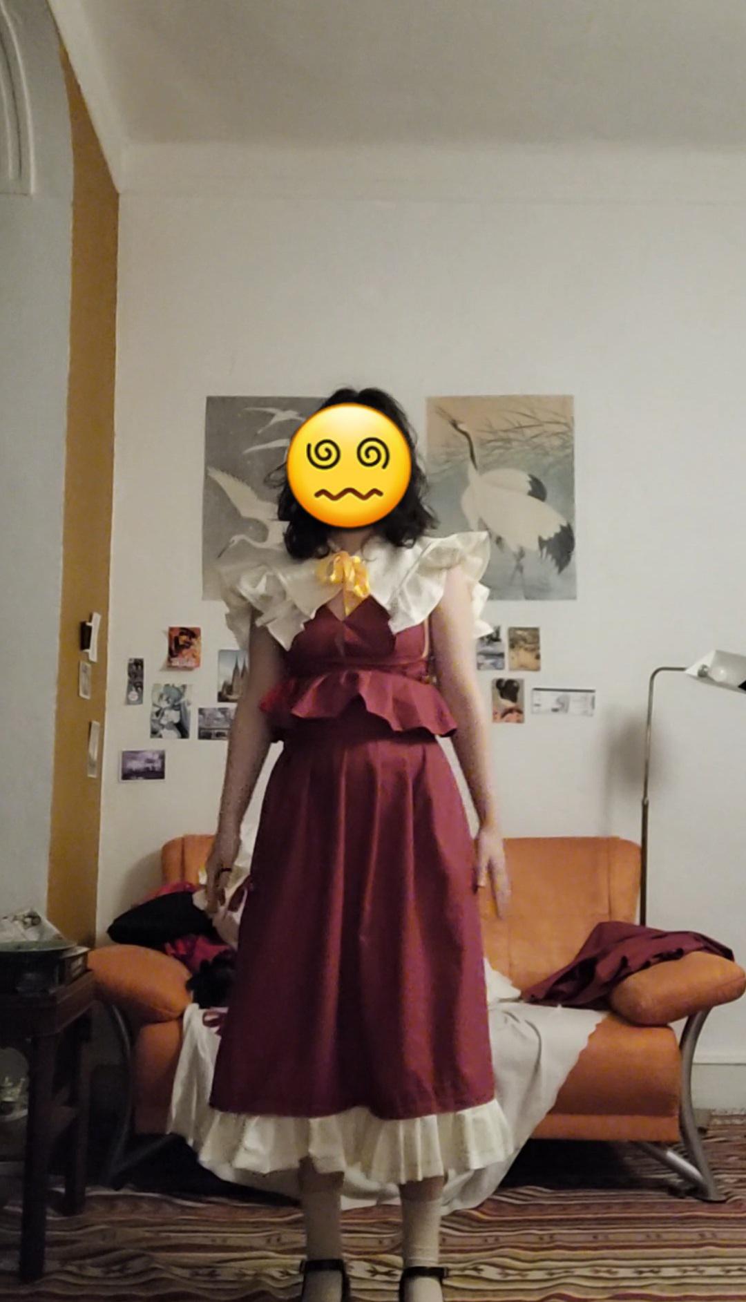 First time making a cosplay and its reimu (WIP) | Scrolller