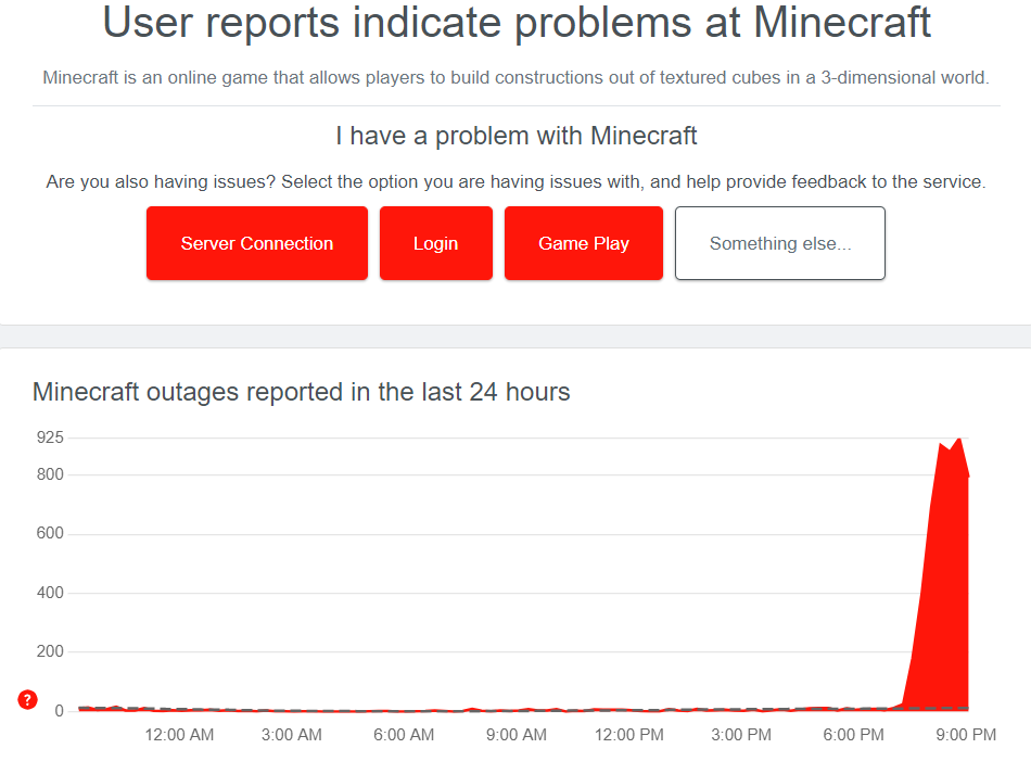 Mojang telling me to buy a realm when they're not even working. GENIUS. | Scrolller