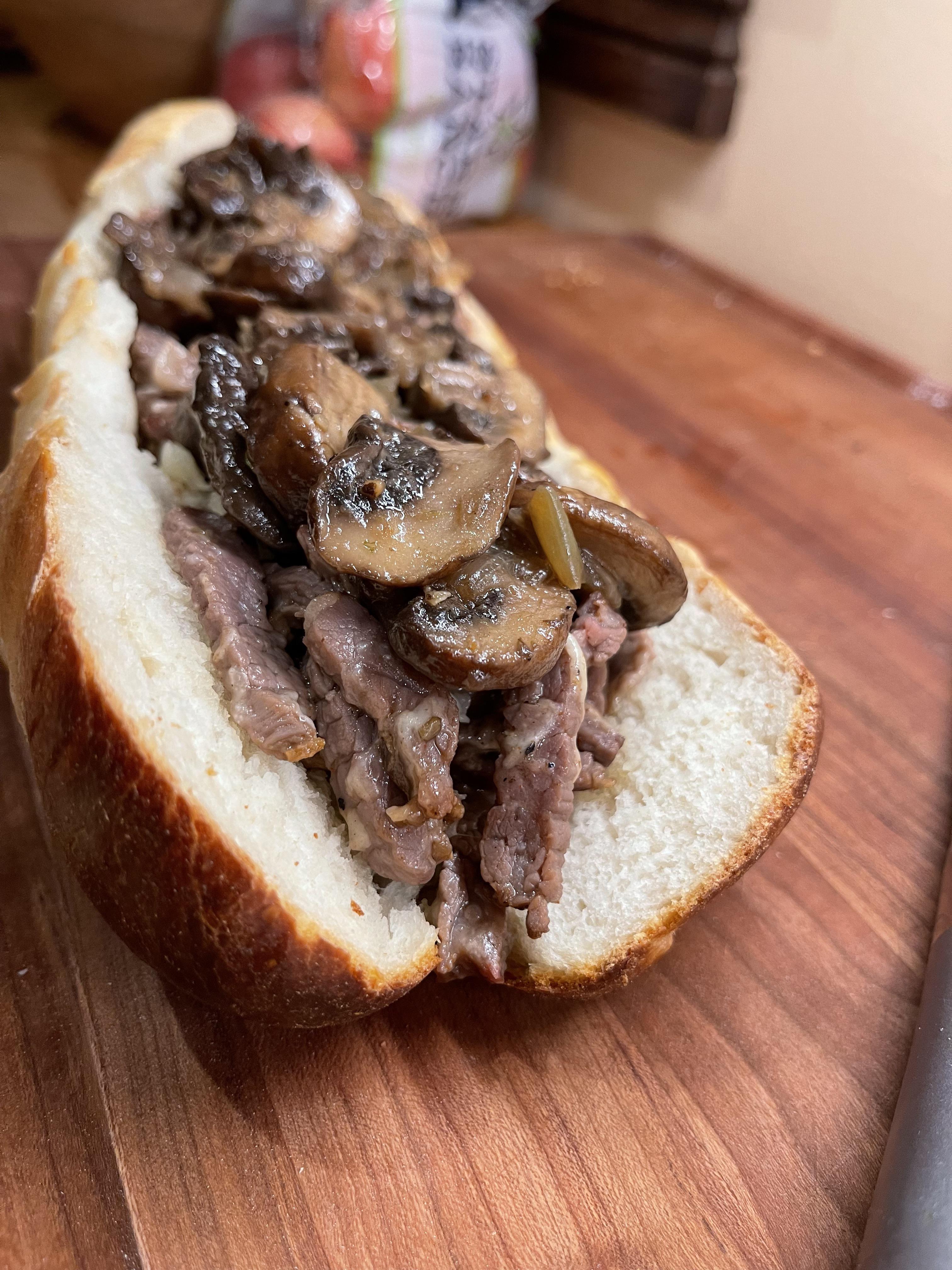Homemade bread Cheesesteak | Scrolller