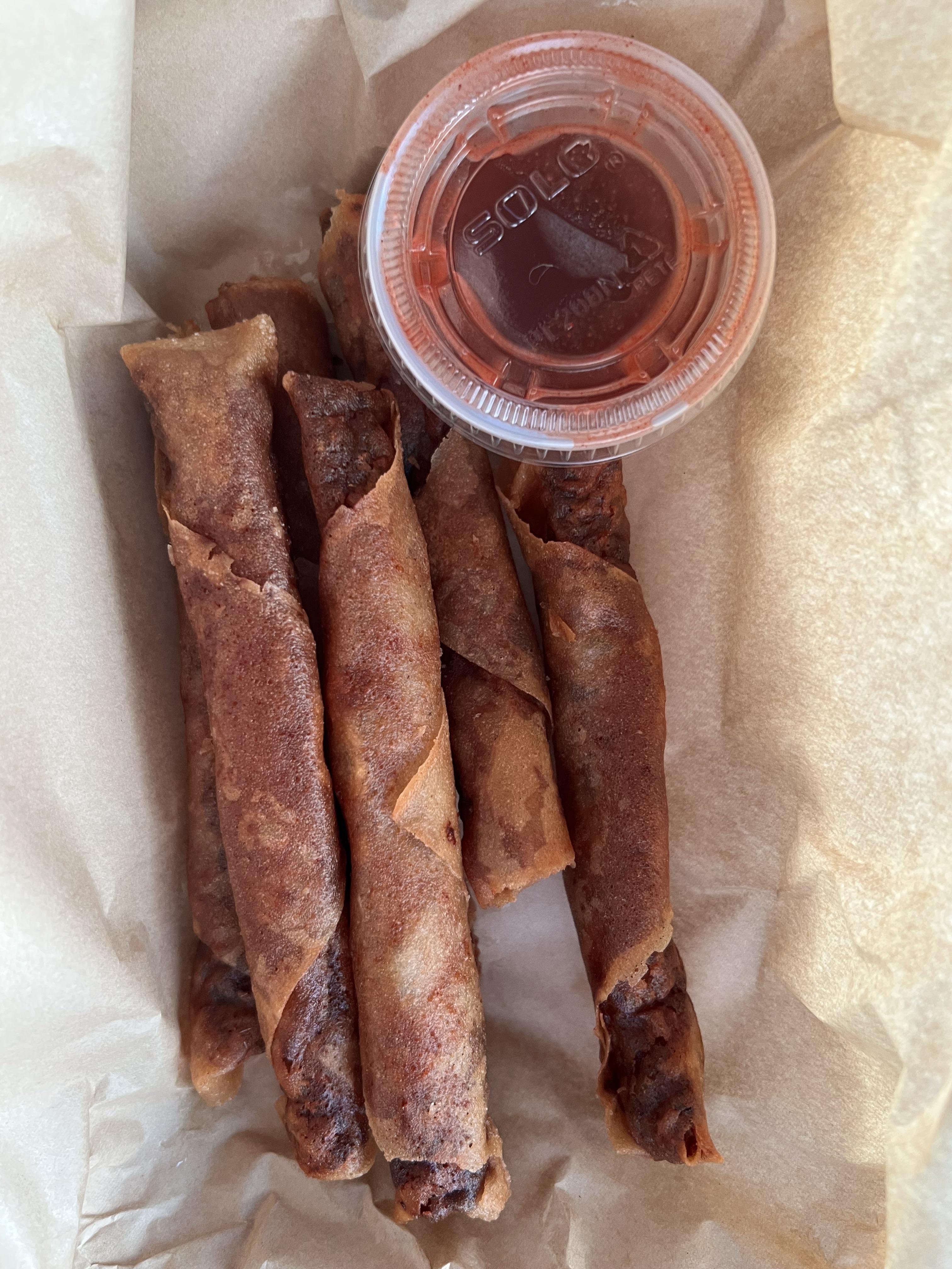 [I ate] Filipino chicken adobo, pancit, lumpia and BBQ pork | Scrolller