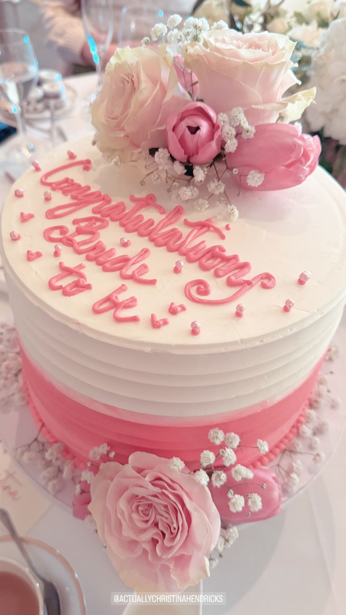 Christina at her bridal shower | Scrolller