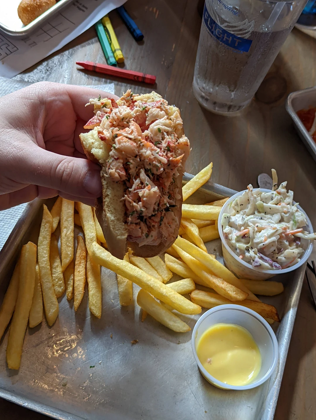 The Greggah (lobster roll) from Shuckin' Shack in the Salisbury, North Carolina. | Scrolller