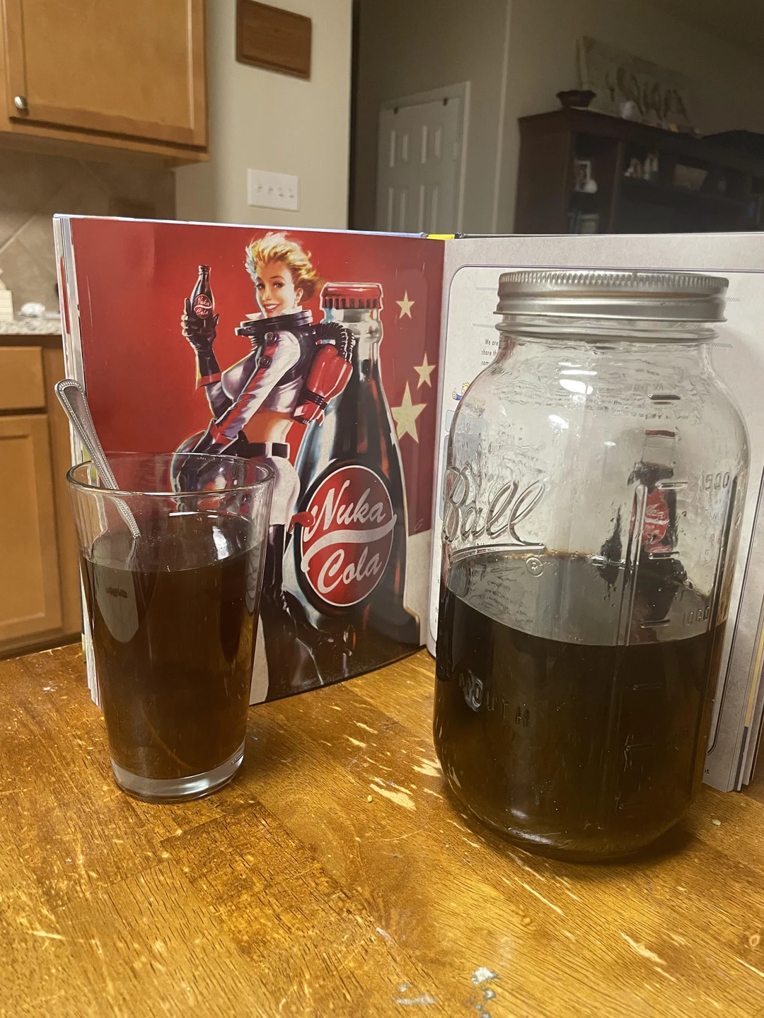 Nuka cola recipe from cookbook(used cherry seltzer so it’s nuka cherry) | Scrolller