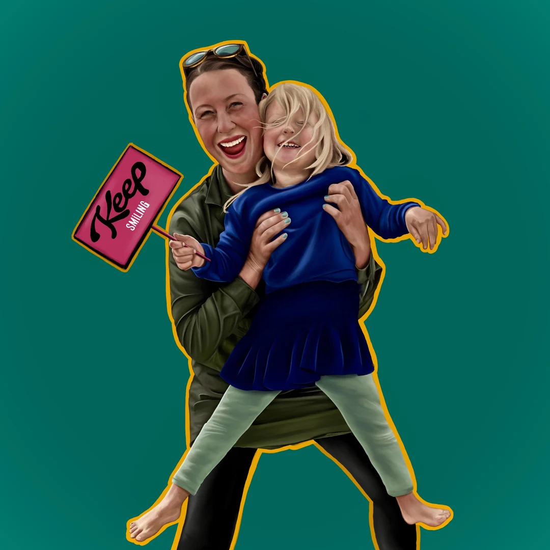 Keep smiling, Me, Procreate, 2023 | Scrolller