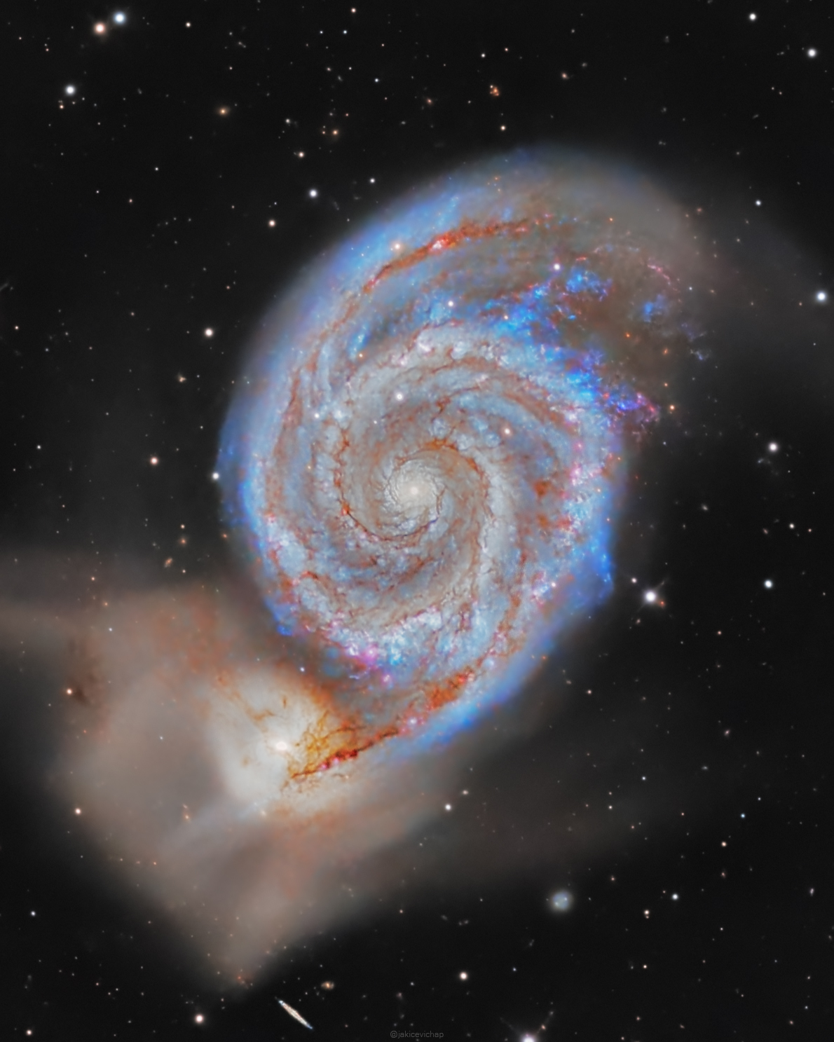 I captured the Whirlpool Galaxy from my backyard | Scrolller