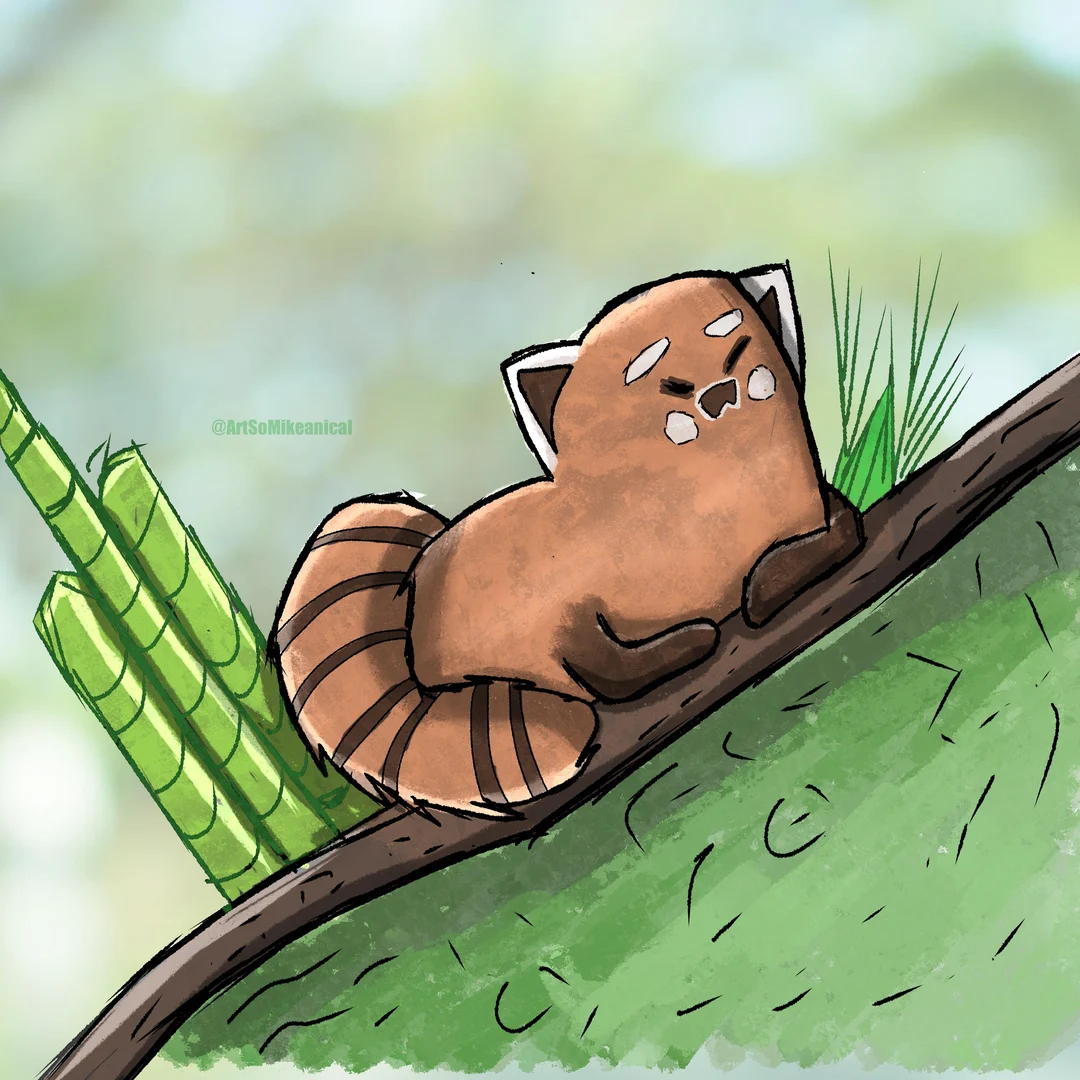 I really like drawing red pandas (: here’s Mylo again! | Scrolller