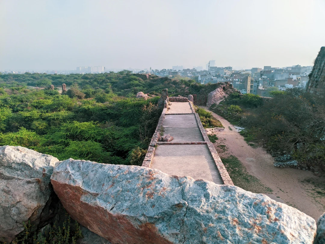 The Old and The New. clicked this at Tughlaqabad Fort, in the fore is the ruins of the fort, and ...