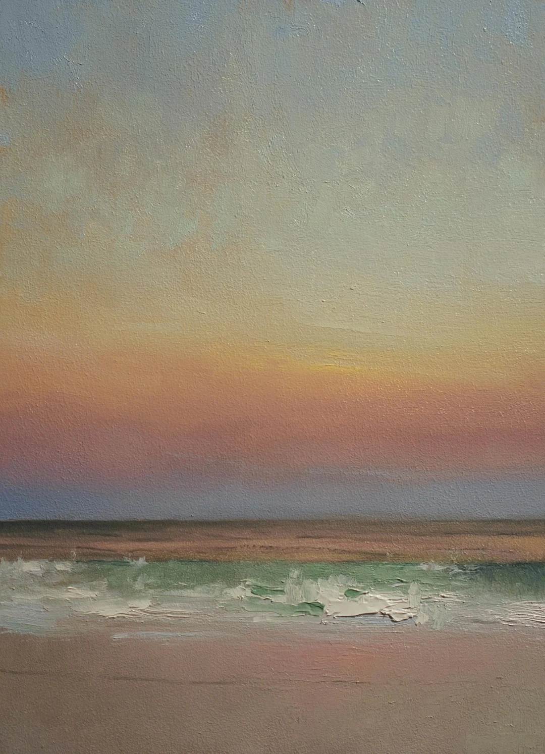 The Ocean, Oil on Panel | Scrolller