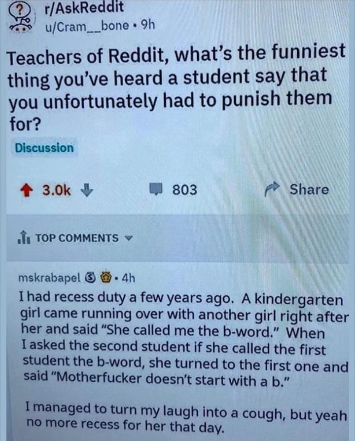 A legendary one from askreddit | Scrolller