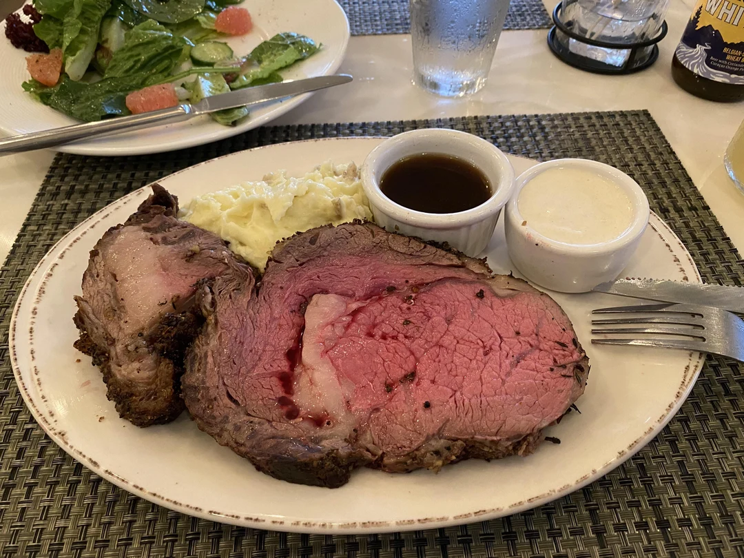12oz Prime Rib, Medium Rare. Hermosa Beach, CA. | Scrolller
