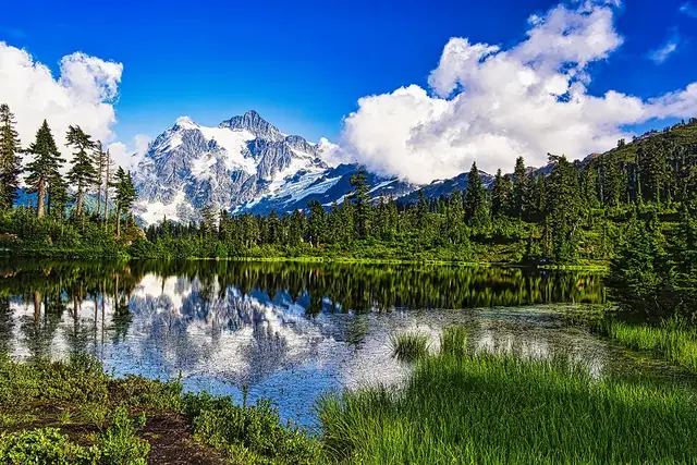Picture Lake, North Cascades [OC] [1200 x 800] | Scrolller