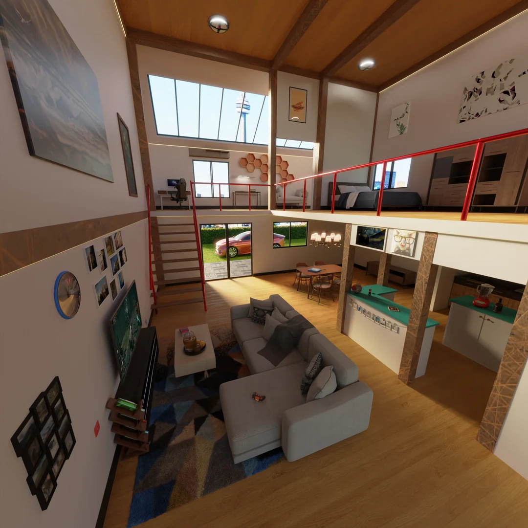 "Sunny Loft", inspired by /u/Rojom's drawing | Scrolller