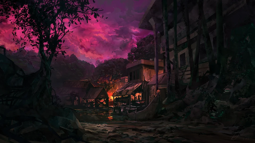 Magenta Village by me | Scrolller