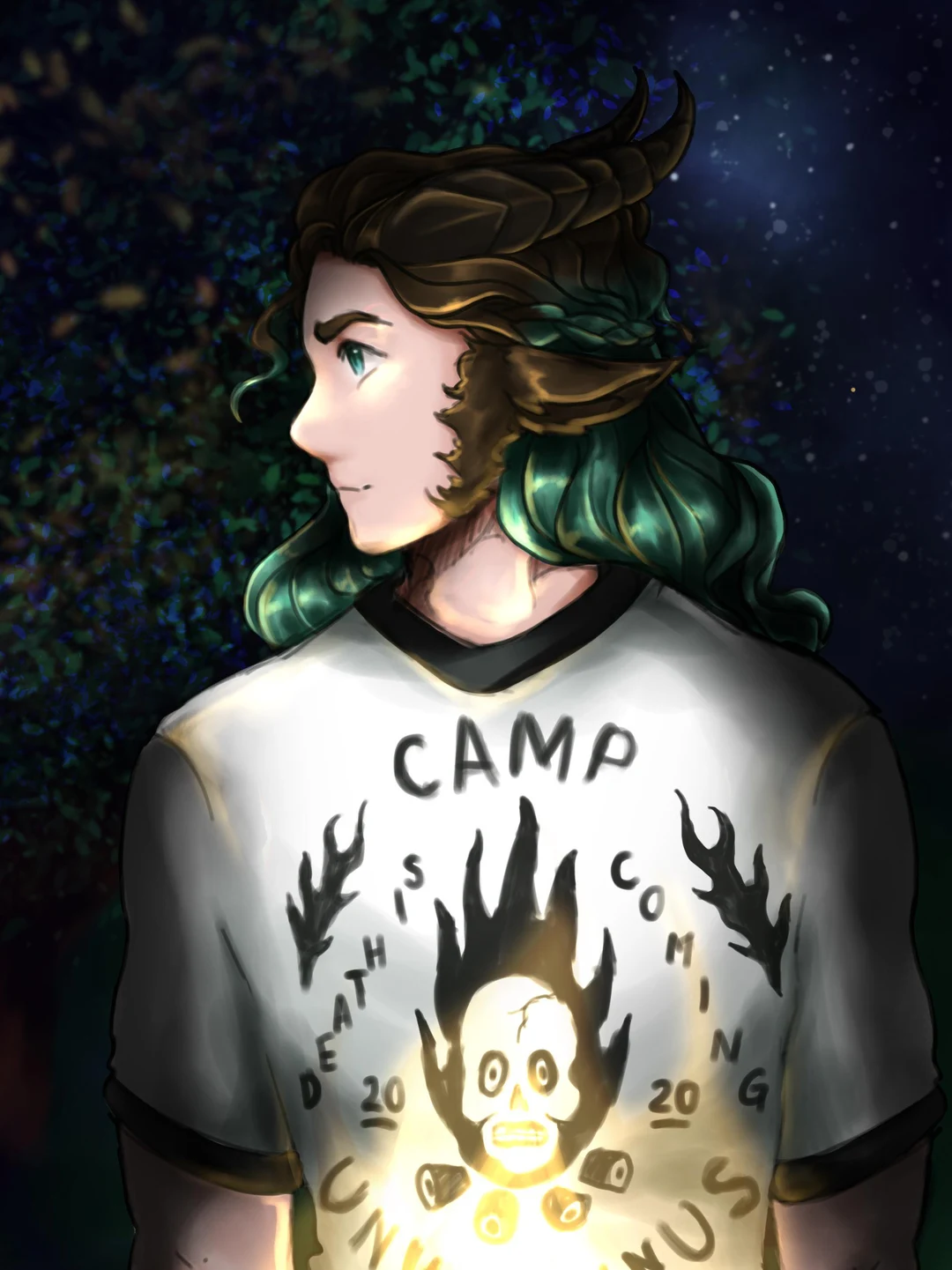 Back to camp, me, digital, 2022 | Scrolller