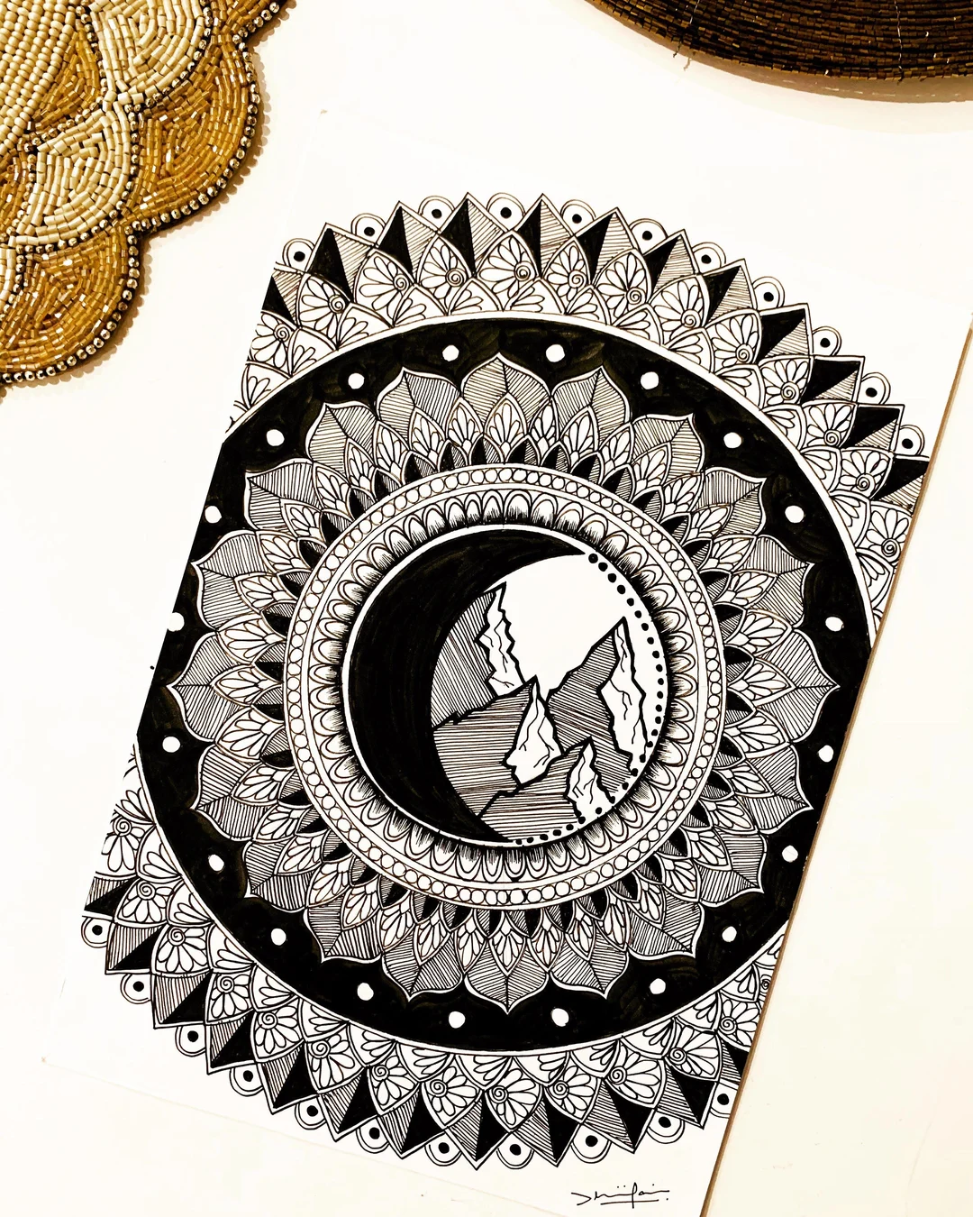 Artwork- Mandala, shivijain711, micron pens, 2023 | Scrolller