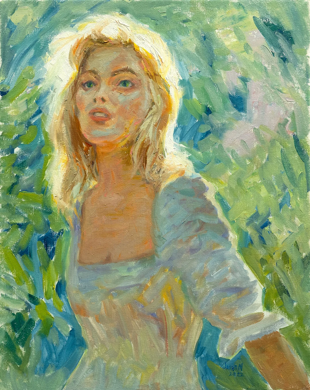 Summer Impressions, Me, Oil on Canvas, 2022 | Scrolller