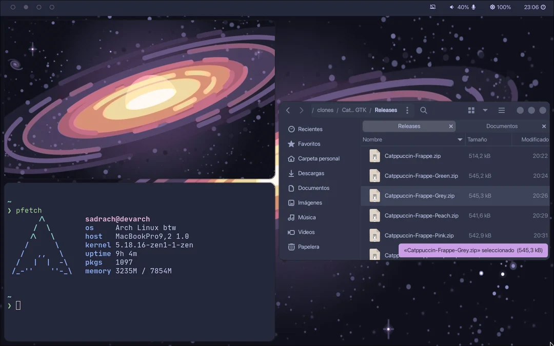 [Hypr] Minimal Catppuccin Frappe | Scrolller